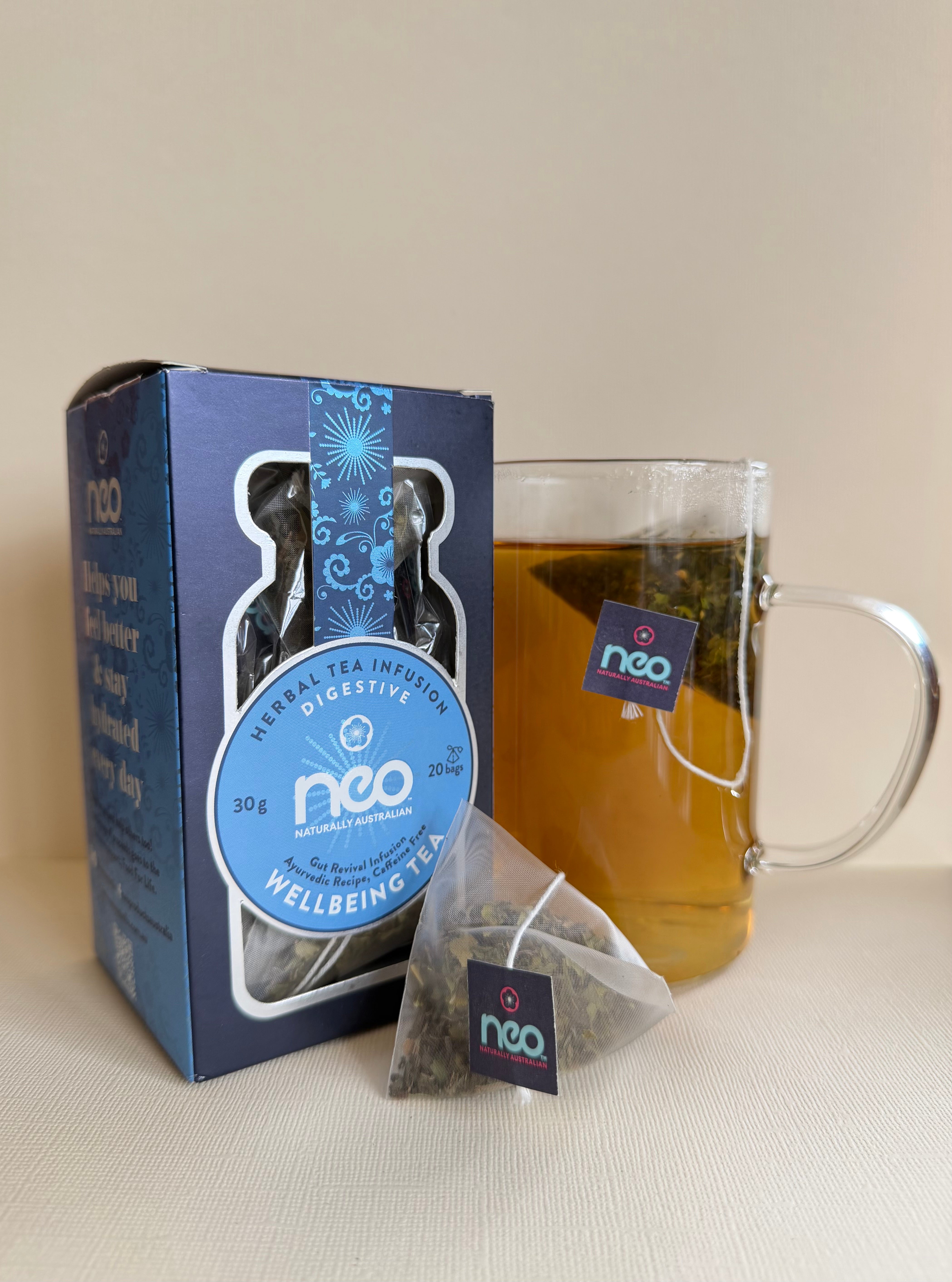 Wellbeing Digestive Tea – 6 Box Bulk Pack (Pyramid Teabags) – Neo Australia